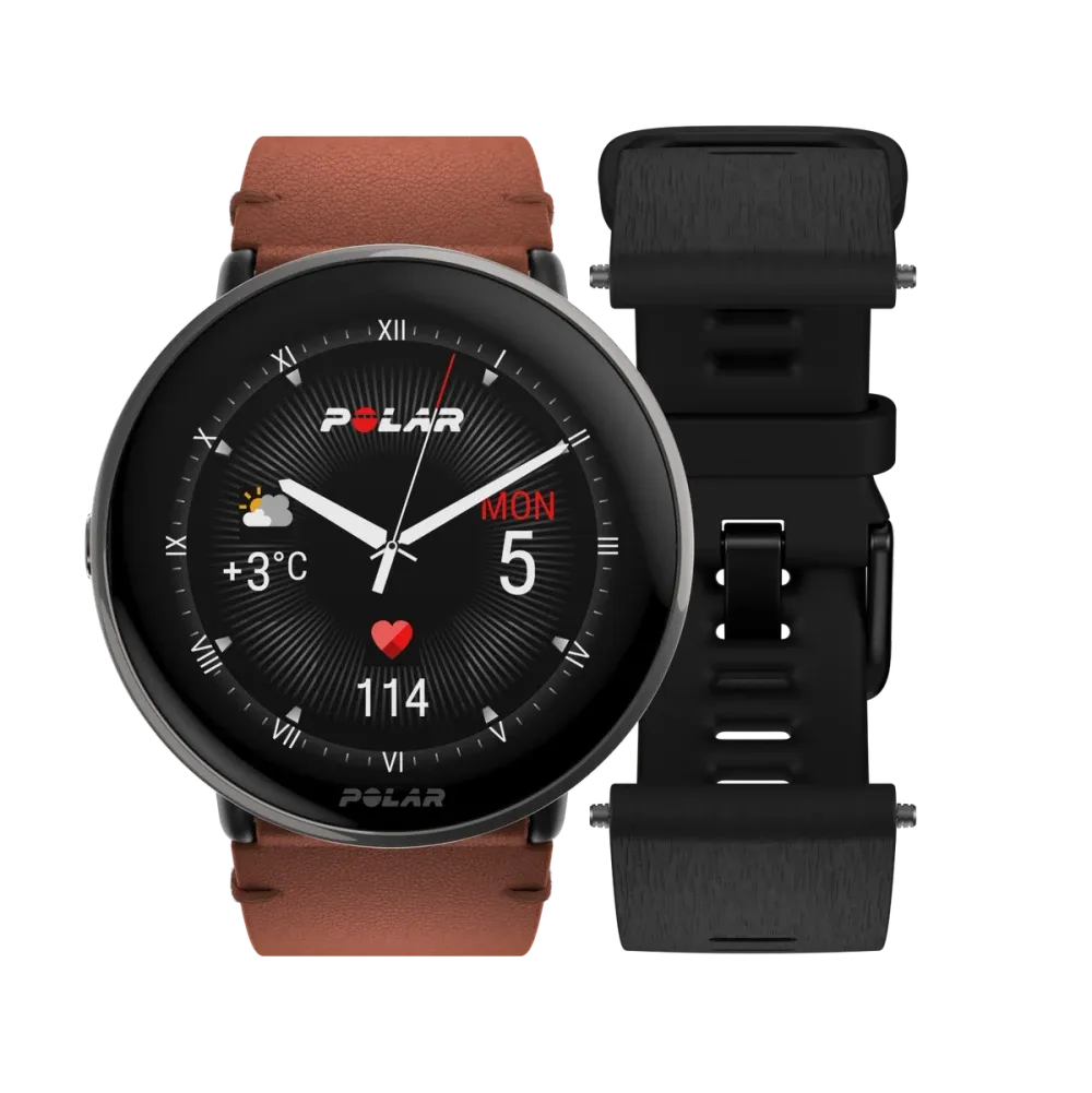 Polar Ignite 3 Titanium Leather – Advance Lap Watches